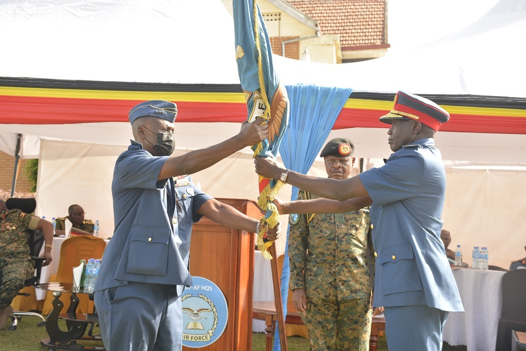 Lt Gen Lutaaya hands over Airforce office to Lt Gen Charles OKidi ...