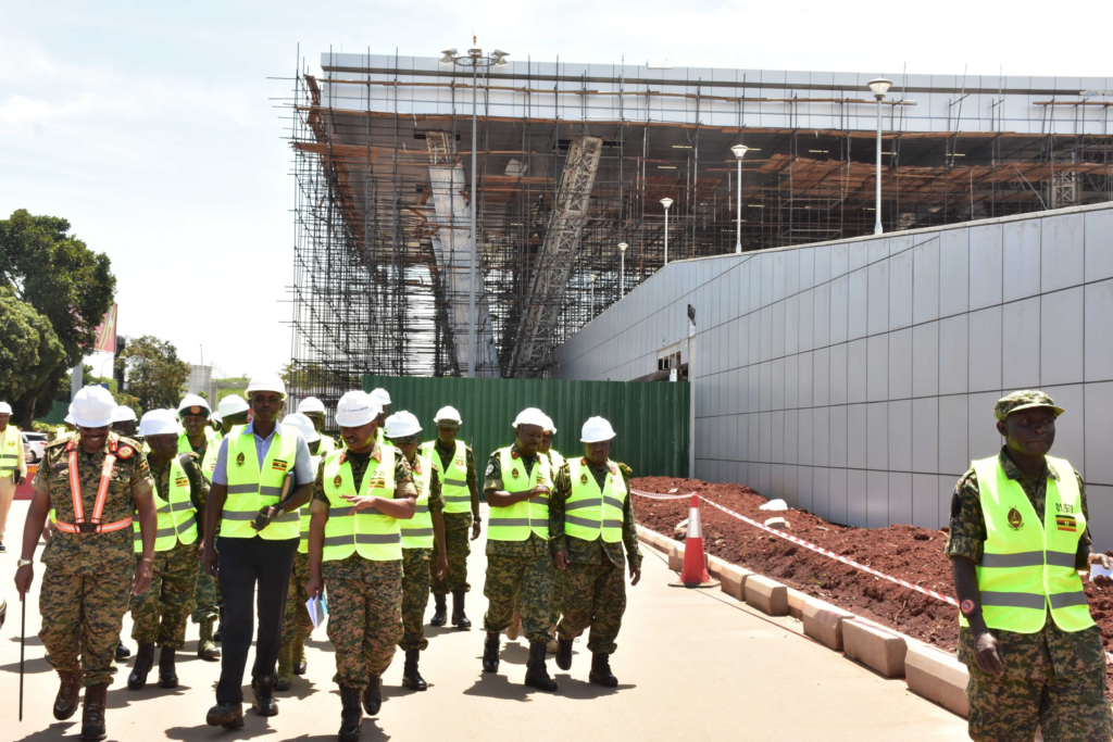 Gen. Kyanda commends Engineering Brigade on progress at Entebbe Airport ...
